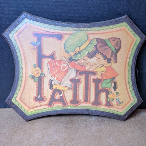 Wall Decor | Vintage Wall Plaque Faith | Poshmark